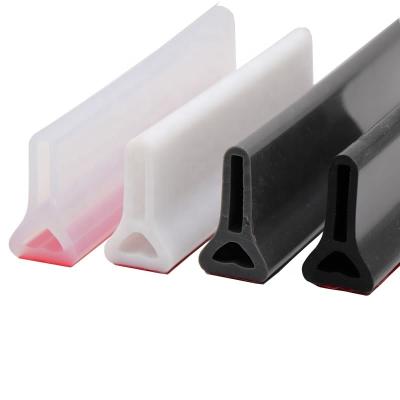 China 3M Tape Silicone Water Retaining Strip Water Stopper Shower Barrier for sale