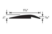 China As Your Request Flexible PVC Transition Blank Holder Rubber Floor Edge Trim for sale