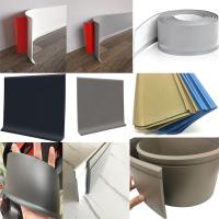 China NR Sample 5-7days Vinyl Wall Baseboard Plastic PVC Skirting Cove Base for sale