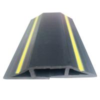 China Hardness 30-90 Shore Cable Protector 2 Channel Floor Cable Cover with Water Function for sale