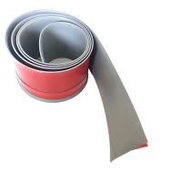 China Cutting White Self Adhesive PVC Skirting Board Wall Cove Base Roll Customizable for sale