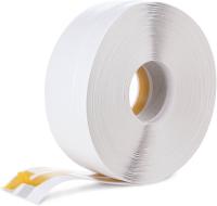 China Cutting White Self Adhesive PVC Skirting Board Wall Cove Base Roll Customizable for sale