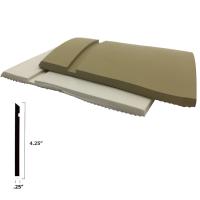 China Customized Vinyl Wall Baseboard Plastic PVC Skirting Cove Base for Mass Production for sale