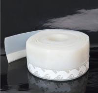 China Grey Self-adhesive Silicone Rubber Door Bottom Seals for Improved Door Sealing Efficiency for sale