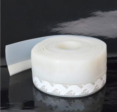 China Grey Self-adhesive Silicone Rubber Door Bottom Seals for Improved Door Sealing Efficiency for sale