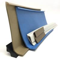 China Customized Color Flexible Skirting Board Tiles PVC Plastic Baseboard 1.8mm Thickness for sale