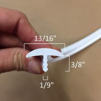 China PVC Rubber T Molding Trim for All Color Wood Furniture Edge Protector as your request for sale