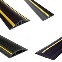 China Environmentally Friendly Yellow Black Weather Defender XL Garage Door Threshold Floor Seal Water Stop for sale