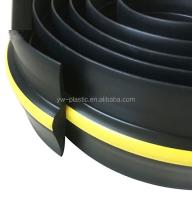 China Environmentally Friendly Yellow Black Weather Defender XL Garage Door Threshold Floor Seal Water Stop for sale