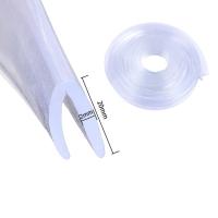China 150C Temperature Clear U Channel Edge Protection Trim for Glass Custom Color/Size/Shape for sale