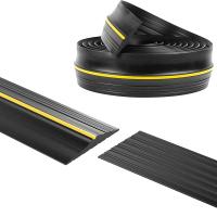 China 95mm or 110mm Width Water Stopper Garage Door Bottom Rubber Threshold Trim for sale