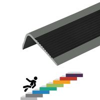 China Stair Edge Protection with Anti-slip Plastic Stair Treads and Rubber Edge Protector for sale