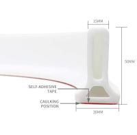 China Hardness 20-90 Shore Collapsible Shower Threshold Water Dam for Shower and Water for sale