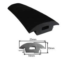 China Solar Panel Sealing Strip in Black EPDM Rubber for T Shape Waterproofing Solutions for sale
