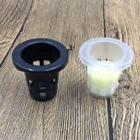 China Food Grade Plastic PP 2inch Black Mesh Net Clay Pot Hydroponic Plant Cups with Sponge for sale