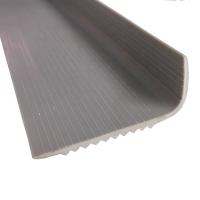 China Anti-Slip PVC Rubber Stair Nosing Edge Trim with Cutting Service and Protective Strip for sale