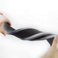 China Anti-Slip PVC Rubber Stair Nosing Edge Trim with Cutting Service and Protective Strip for sale