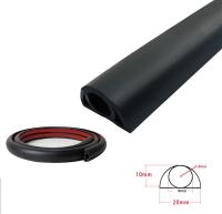 China Self Adhesive Cable Cover for Garage Door Bottom Seals PVC Floor Wire Cable Protector for sale