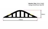 China Flood Barrier Garage Door Threshold Water Barrier Seal Strips Hardness 30-90 Shore for sale