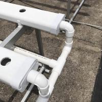 China Rectangle Hydroponic Cultivation System PVC Pipe 80x30mm for Optimal Nutrition for sale