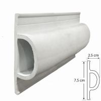 China Marine Boat Dock Black EPDM Rubber D Fender Bumper Strip for Long-Lasting Performance for sale