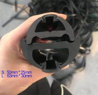 China Marine Boat Dock Black EPDM Rubber D Fender Bumper Strip for Long-Lasting Performance for sale