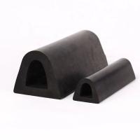 China Marine Boat Dock Black EPDM Rubber D Fender Bumper Strip for Long-Lasting Performance for sale