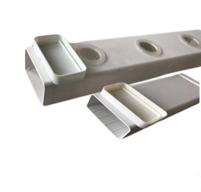 China White PVC Hydroponic NFT System for Mass Production Square Tube or 100*50mm Round Pipe for sale
