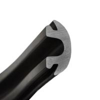China Eco-friendly Black Boat Edge Protective Bumper Rubber Strip for Boat Protection Needs for sale