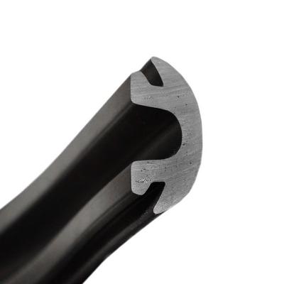 China Eco-friendly Black Boat Edge Protective Bumper Rubber Strip for Boat Protection Needs for sale