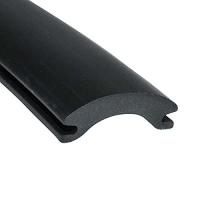 China Eco-friendly Black Boat Edge Protective Bumper Rubber Strip for Boat Protection Needs for sale