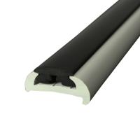 China Eco-friendly Black Boat Edge Protective Bumper Rubber Strip for Boat Protection Needs for sale