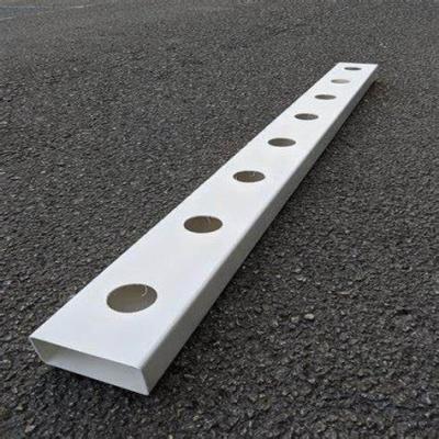 China Temperature Suitable Agricultural Greenhouse Farming Pipe Hydroponics Rectangular Round Plastic Tube for sale
