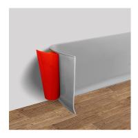China Flexible Flooring Accessories TPE Self-Adhesive Rubber Baseboard with Quick Delivery for sale
