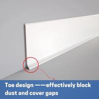China Customized Color Dry Back Vinyl Wall Base Trim with Rubber Material and Stick Adhesive for sale