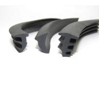 China Extrusion Processing TPE Bulb Seals for Wooden Door Slot Groove Black or Other Rubber for sale