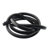 China Extrusion Processing TPE Bulb Seals for Wooden Door Slot Groove Black or Other Rubber for sale