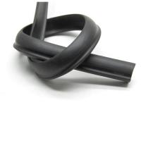 China Extrusion Processing TPE Bulb Seals for Wooden Door Slot Groove Black or Other Rubber for sale