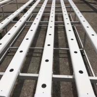 China 100x50mm and 100x80mm Plastic Extruding Hydroponic NFT Channel for Planting Vegetables for sale