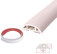 China Customers' Designs Cable Management Floor Cord Cover Protector 3-Channels Cord Hide Floor for sale