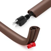 China Customers' Designs Cable Management Floor Cord Cover Protector 3-Channels Cord Hide Floor for sale