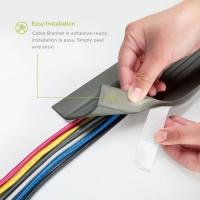 China Floor Cable Cover with Silicone Material Keep Your Cables Safe and Secure for sale