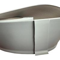 China Flexible Grey Cove Base Molding Trim 100x2mm and Payment Term 30% Deposit 70% Balance for sale