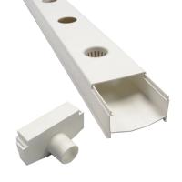 China Mass Production Hydroponic NFT PVC Tube NFT Pipe System with 100mm*100mm Size for sale