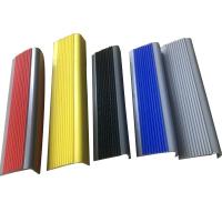 China Non-Slip Rubber Stair Nosing Edge Trim Strips for Tile Wood Grey Stair Edge Protector for sale
