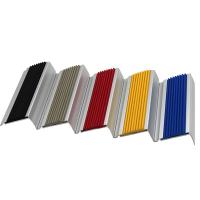 China Non-Slip Rubber Stair Nosing Edge Trim Strips for Tile Wood Grey Stair Edge Protector for sale