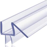 China Transparent Customized PVC Shower Door Bottom Seal Glass Seal Strip for Bathroom Door for sale