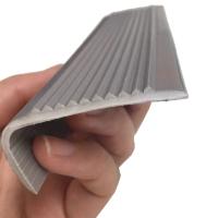 China Cutting Non-Slip Rubber Stair Nosing Edge Trim Strips for White Stair Edge Protection for sale