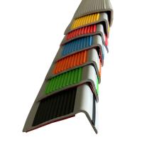 China Cutting Non-Slip Rubber Stair Nosing Edge Trim Strips for White Stair Edge Protection for sale