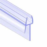China Black PVC Custom Shower Door Bottom Sealing Strip for Bathroom Glass Door Waterproof for sale
